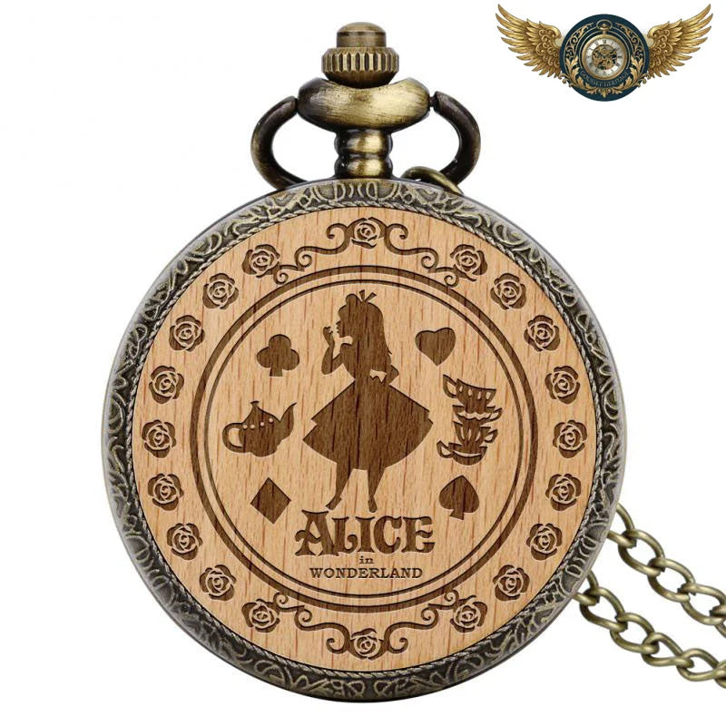L'Aventurier - Montre Gousset Chasseur Bois & Quartz – Gousset-heritage